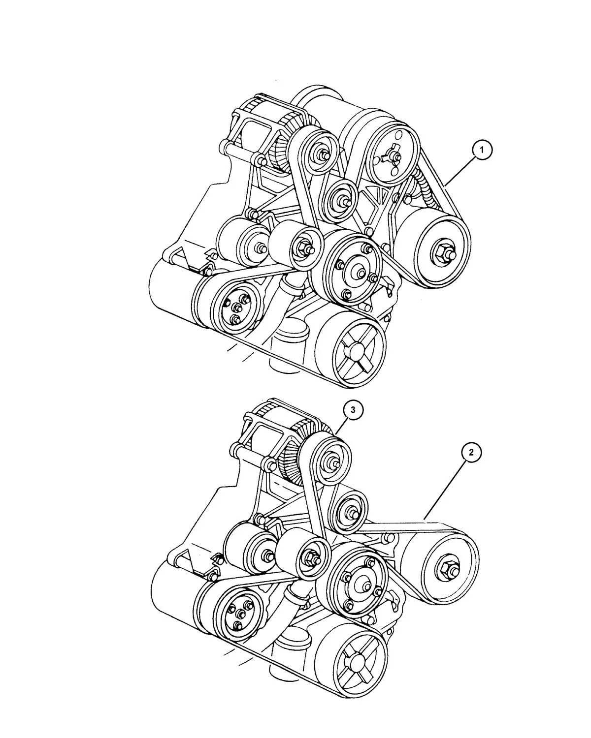 2006 Dodge Ram 1500 Serpentine and Accessory Belt Diagram