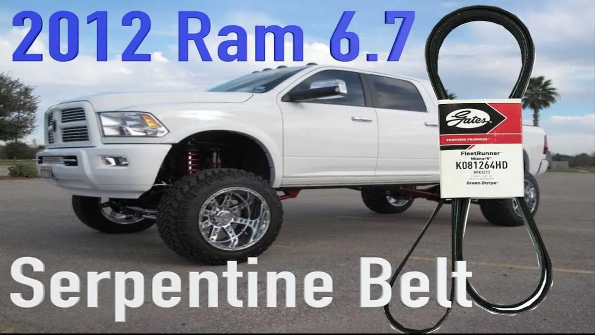 2012 Ram 2500 Serpentine Belt Diagram Guide
