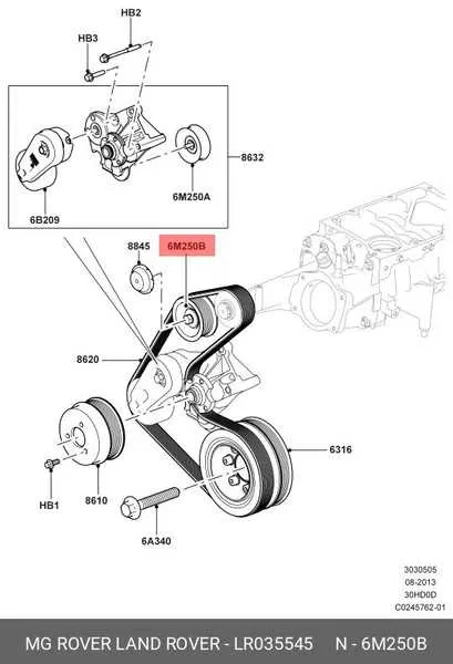 2015 Range Rover Sport Serpentine Belt Diagram