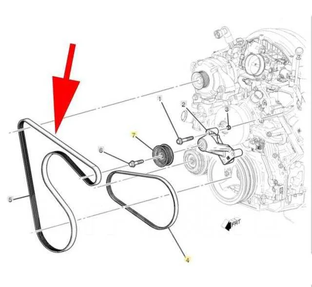 2019 Chevy Traverse Serpentine Belt Diagram