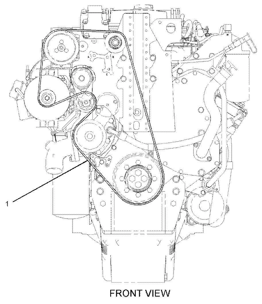 Cat C7 Belt Diagram for Maintenance and Repair