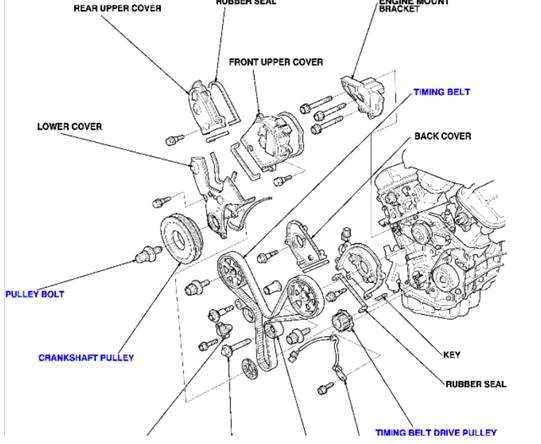 2006 Acura TL Serpentine Belt Diagram and Routing