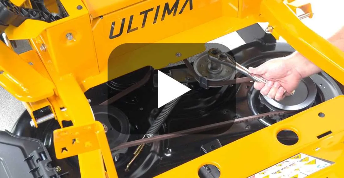 Cub Cadet deck belt tension spring diagram guide